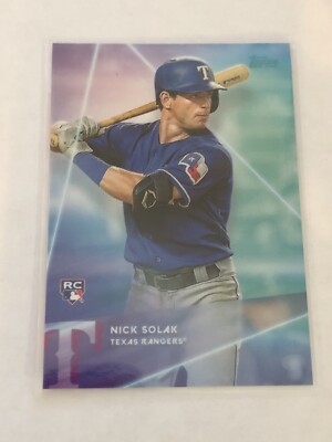 2020 Topps X Steve Aoki #74 Nick Solak (RC) Texas Rangers NEAR MINT ...