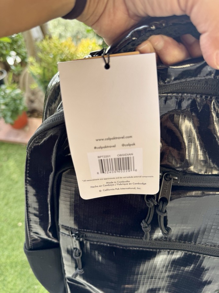 Calpak Terra Laptop Backpack Obsidian Hydration Pack | eBay