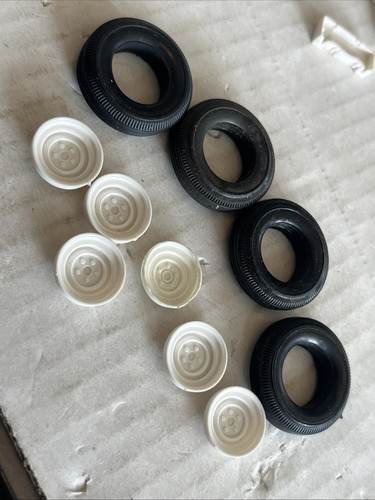 AMT 1963 CHEVY IMPALA CONV ORIGINAL STEEL WHEELS & TIRES! NOS! CIRCA ...