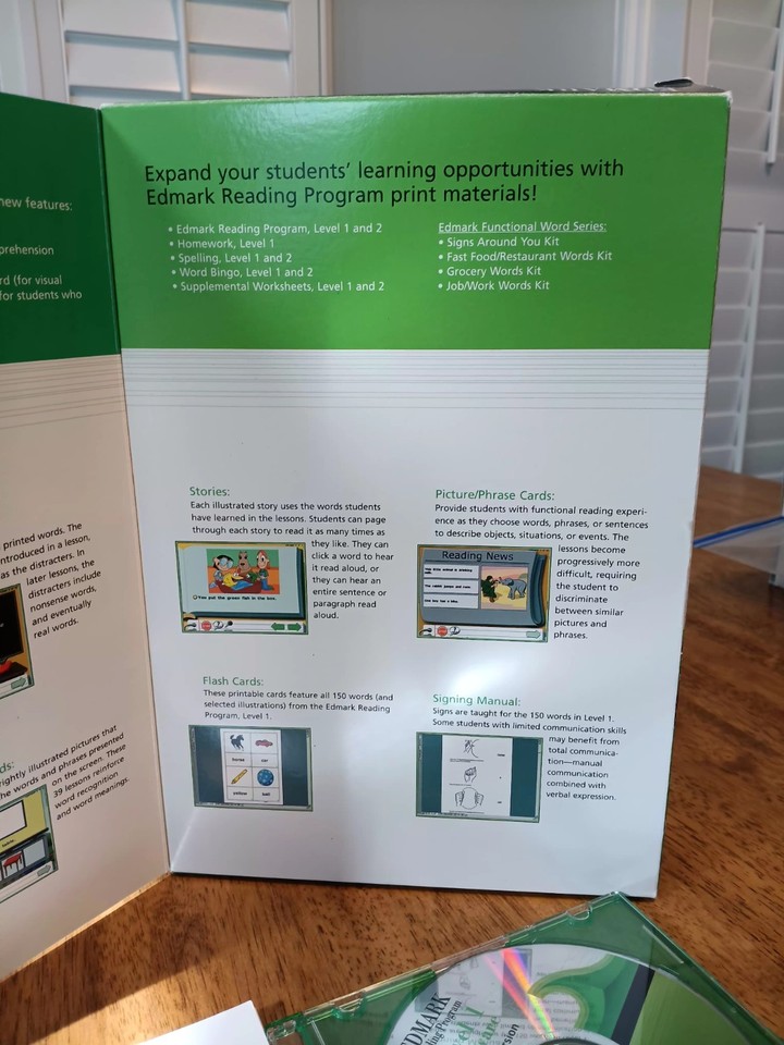 Edmark Reading Program LEVEL 1 SOFTWARE Kit Windows/MAC Compatible | eBay
