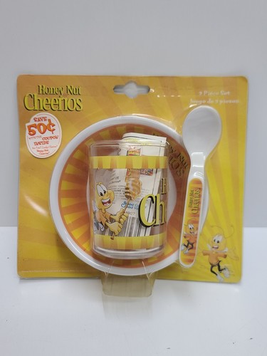 Honey Nut Cheerios 3 Piece Breakfast Set Cereal Bowl Cup Spoon General ...