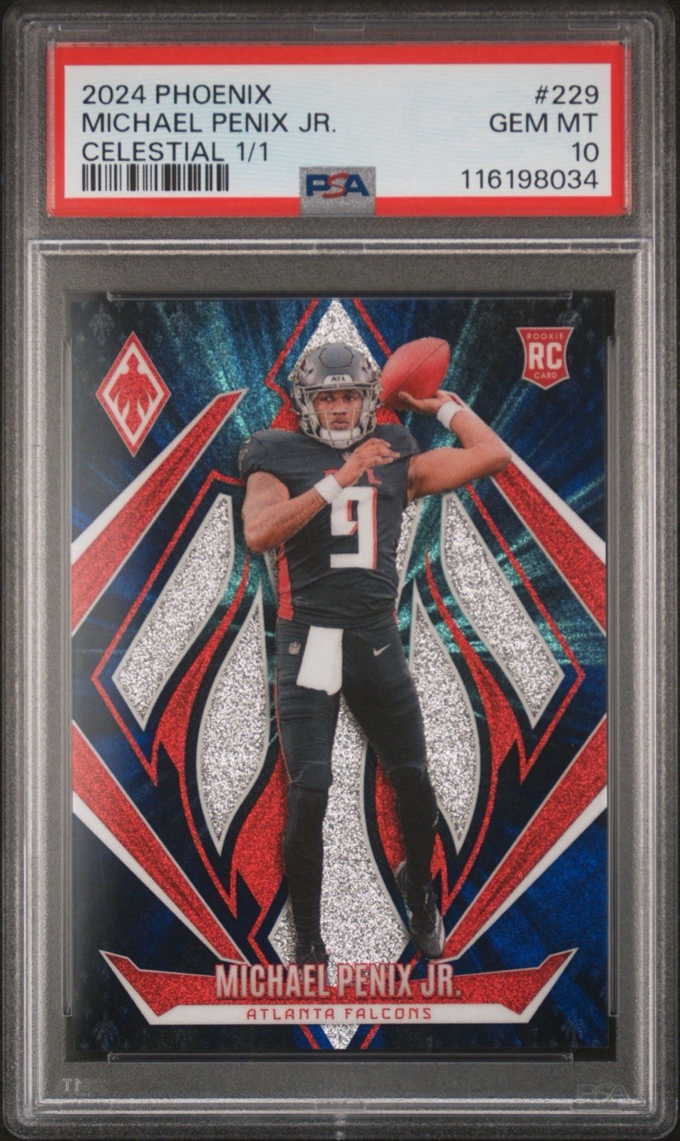 2024 Phoenix Michael Penix Rookie Celestial 1/1 Sealed Falcons | eBay