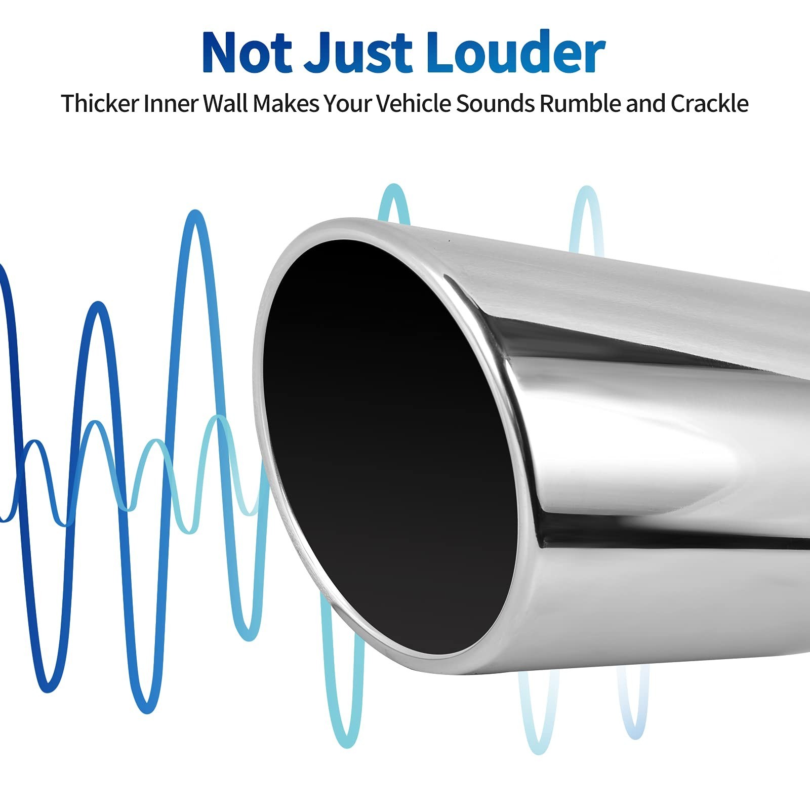 AUTOSAVER88 3 Inch Inlet Exhaust Tip, 3" Inlet 6" Outlet 15" Long ...