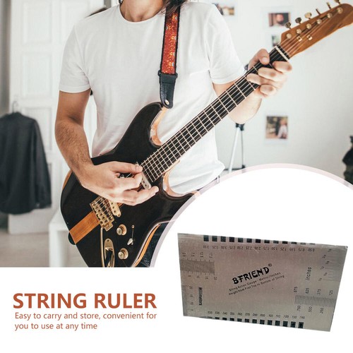 Stainless Steel Guitar String Action Gauge Ruler Durable for Musical ...