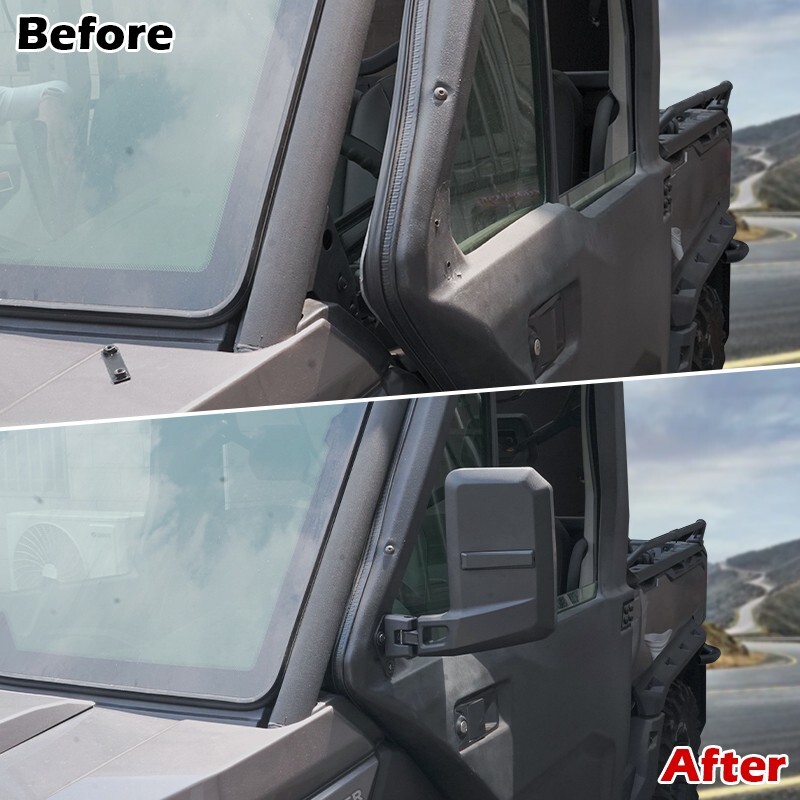 UTV Side View Mirrors 715008100 for 2016-25 Can-Am Defender MAX HD 5/7 ...