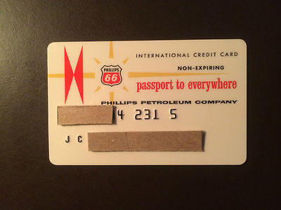 Phillips 66 Petroleum Company 1960's Vintage Collectors Credit Card | eBay