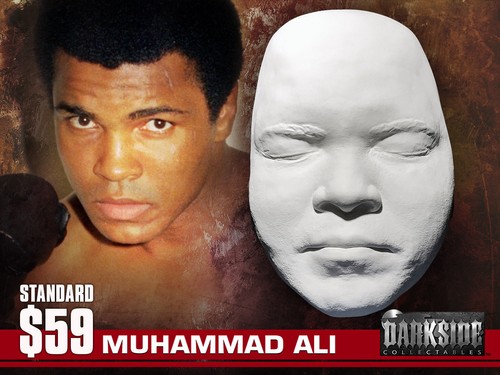 MUHAMMAD ALI LEGENDARY BOXING CHAMP Life Cast Life Mask Lightweight ...
