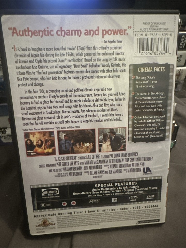 Alice's Restaurant Dvd 27616857644 | eBay