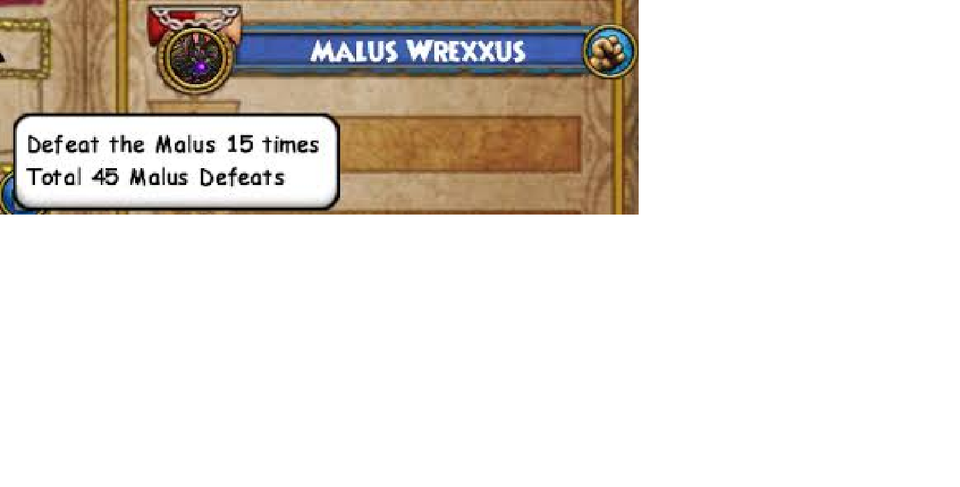 Wizard101 Wallaru Nightmare Dungeon Malus 15 Time's Gear Crafting Badge ...