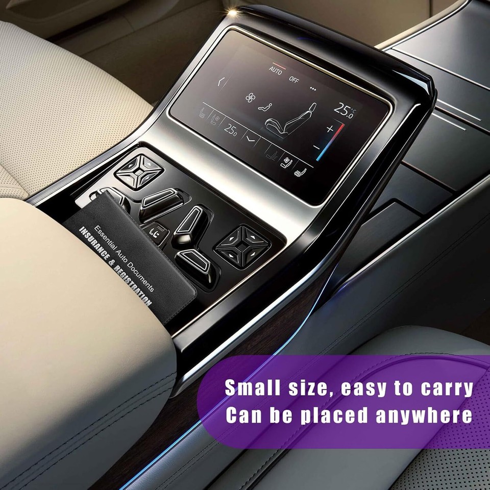4 Pcs Car Registration and Insurance Holder for License Document | eBay