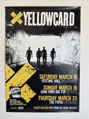 Yellowcard Concert Poster Size: 595mm x 420mm | eBay Australia