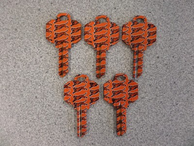 ILCO CINCINNATI BENGALS NFL LOGO SCHLAGE SC1 HOUSE KEY BLANKS BAG OF 5 ...