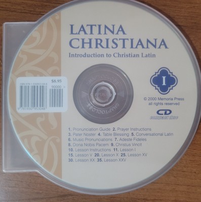 Latina Christiana 1 Pronounciation CD. Intro To Christian Latin. (New ...