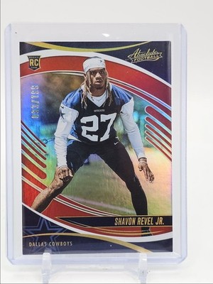 SHAVON REVEL JR. 2025 ABSOLUTE ROOKIE FOOTBALL SPECTRUM RED RC /199 ...