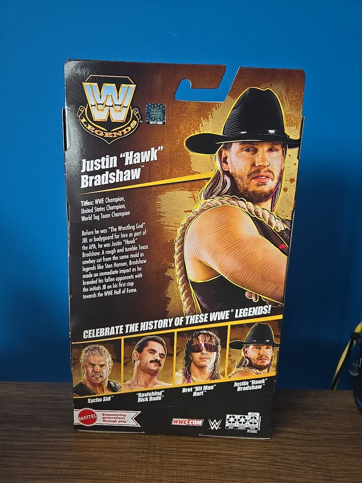 Mattel WWE Elite Legends Series 25 Justin Hawk Bradshaw New In Box ...