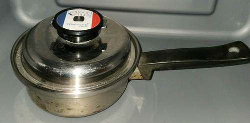 7" - Cordon Bleu Temp Tone 7 Ply T304 Stainless Steel Sauce Pan Pot W ...