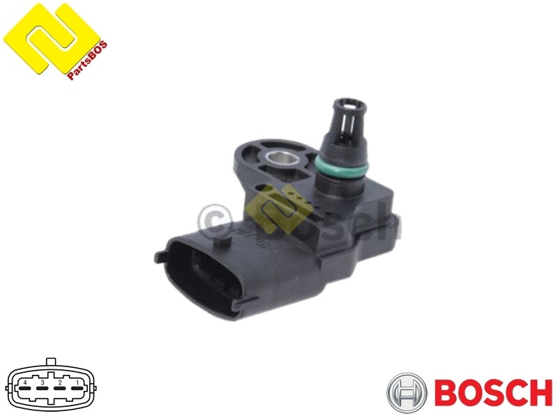 BOSCH 0281006171 ,026123001U INTAKE MANIFOLD PRESSURE SENSOR MAP ...