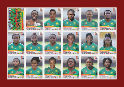 Cameroon Team - 18 Stickers Set - Panini FIFA Women's World Cup 2015 | eBay