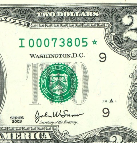 ((STAR - 5 DIGIT)) $2 2003 (( AU )) - 00073805 - Fancy Serial ...