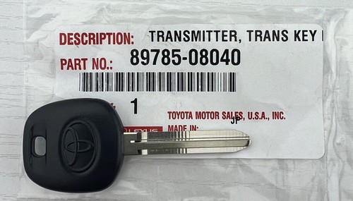 New OEM Transponder Blank Key G mark Chip Genuine 89785-08040 ForToyota ...