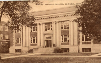 Unposted Vintage Postcard Library, Grinnell College, Grinnell, Iowa | eBay
