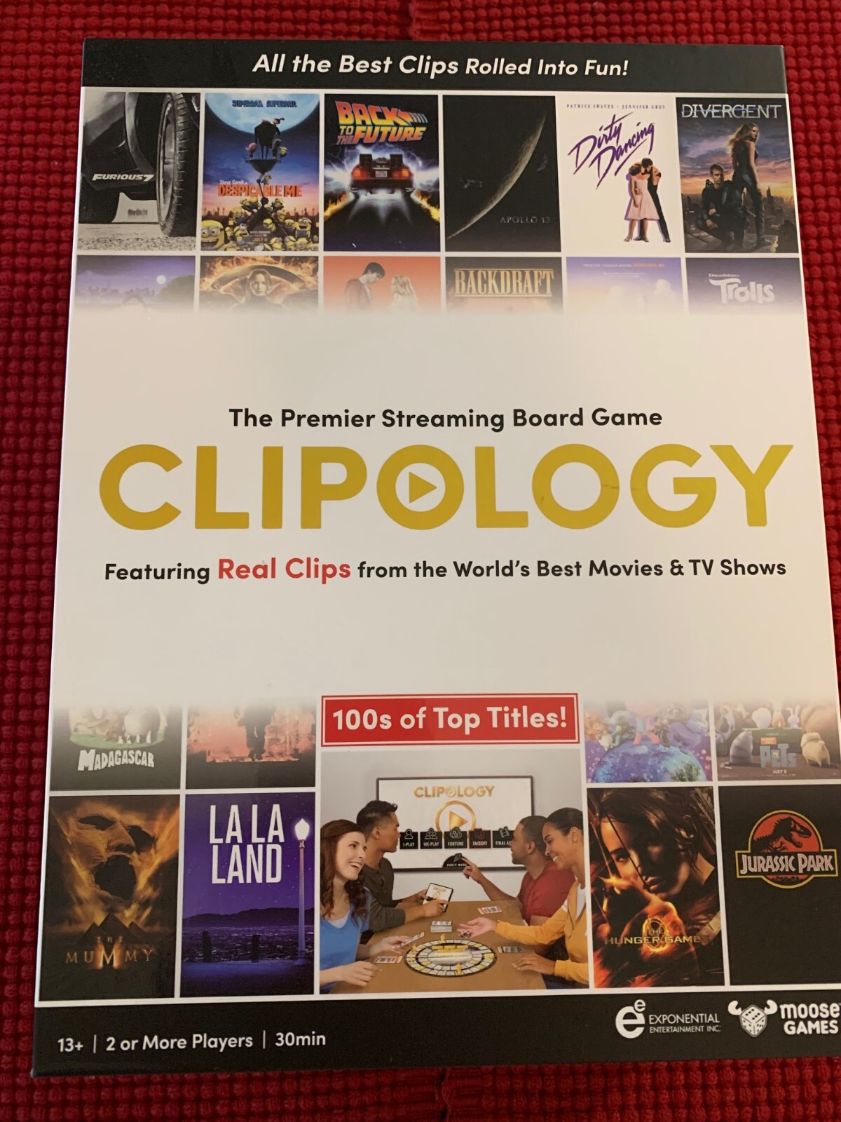 Clipology: Premier Streaming Board Game Real Clips from Movies & TV ...