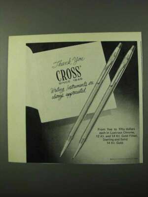 1971 Cross Pens Ad - Writing Instruments Appreciated | eBay