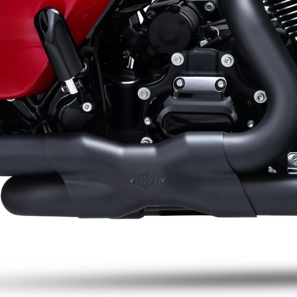 Vance & Hines 46371 Black Power Duals Header System 2017-24 M8 Harley ...