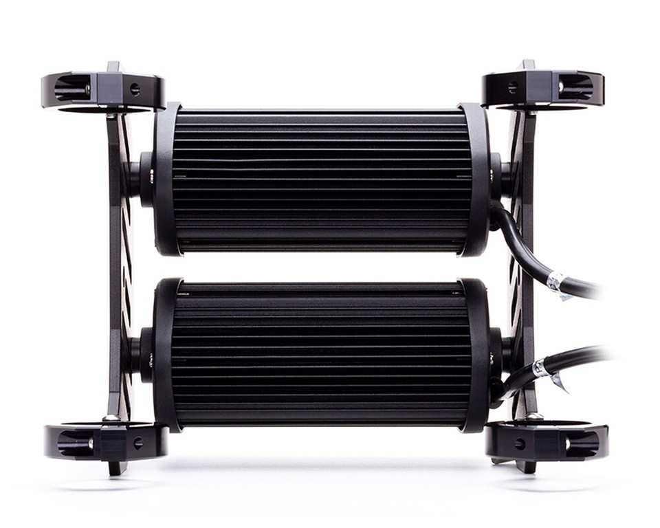 Motorcycle LED Headlight Kit Headlamp Dual Stacked Light Bar for 50 ...