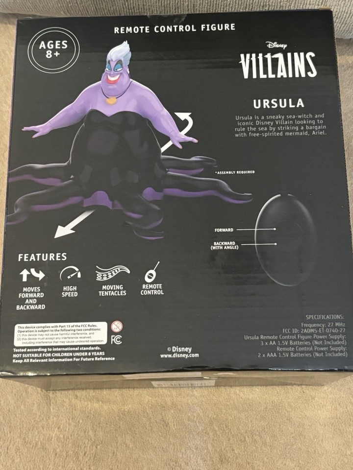 NEW, Disney VILLAINS URSULA REMOTE CONTROL FIGURE | eBay