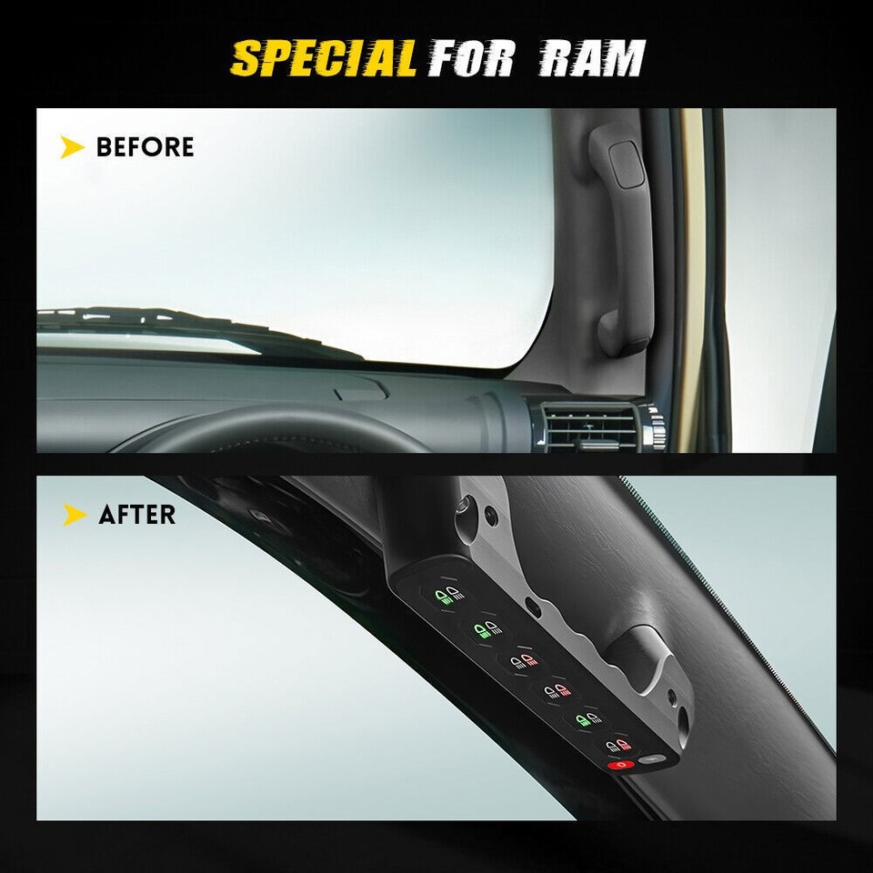 For 06-13 Toyota FJ CRUISER RGB 6 Gang Switch Control Panel Grab Handle ...