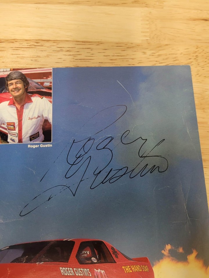VRHTF NHRA VTG VERY RARE ROGER GUSTIN LAVA JET FUNNY CAR HAND OUT | eBay
