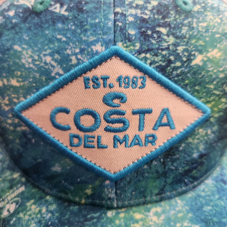 Costa Del Mar Hat Cap Snapback Mesh Trucker Patch Logo AOP New W/ Tag ...