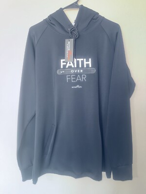 NWT Active Faith Sports “Faith Over Fear” Men Black Workout Track ...
