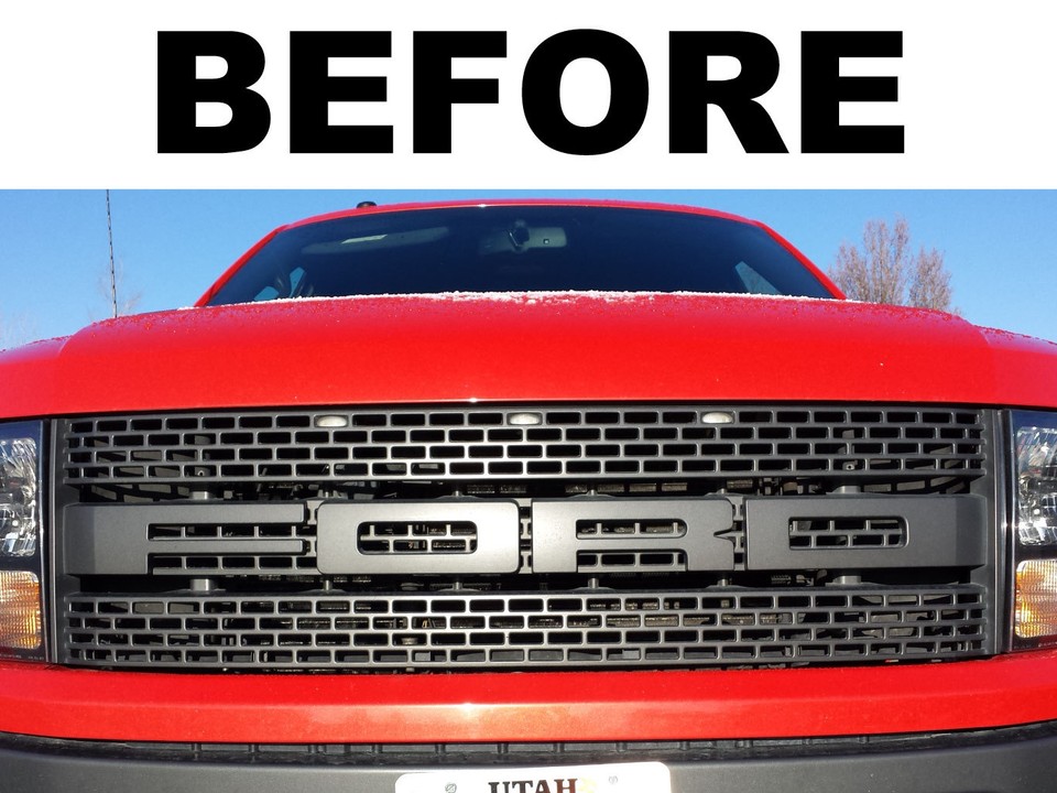 Ford Raptor Svt F-150 Grille Letter Vinyl Decals 60+ Colors 2012 2013 ...