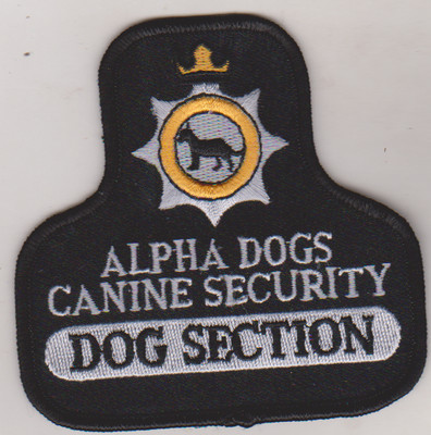 United Kingdom Alpha Dogs Canine Security Dog Section patch | eBay
