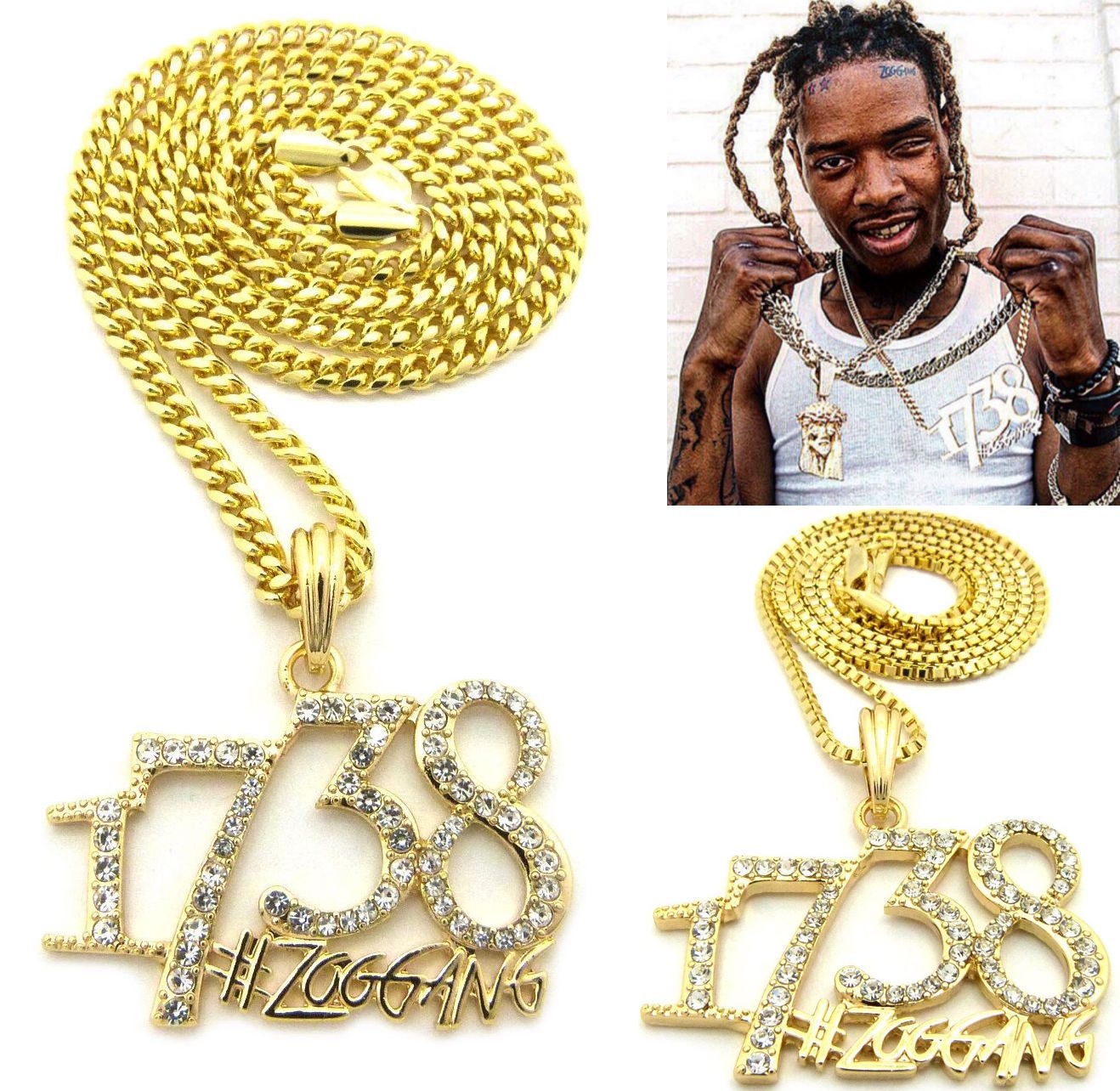MENS 1738 ZOO GANG REMY BOYZ MICRO PENDENDT CHAIN NECKLACE HIP HOP ...