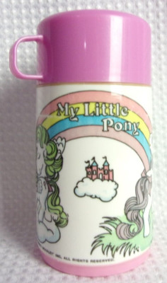 Vtg 1985 My Little Pony G1 MLP 1980's Thermos Aladdin w Pink/Purple Top ...
