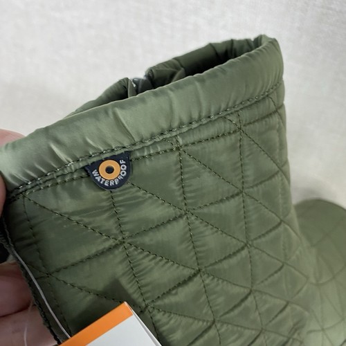Bogs Snowday II Mid Women's 8 Green Waterproof Boots Loden Quilted ...