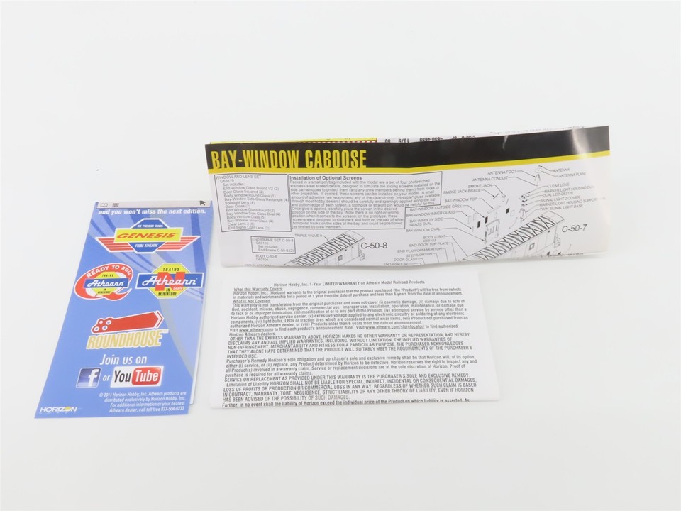HO Scale Athearn Genesis G63346 SP Southern Pacific Bay Window Caboose ...