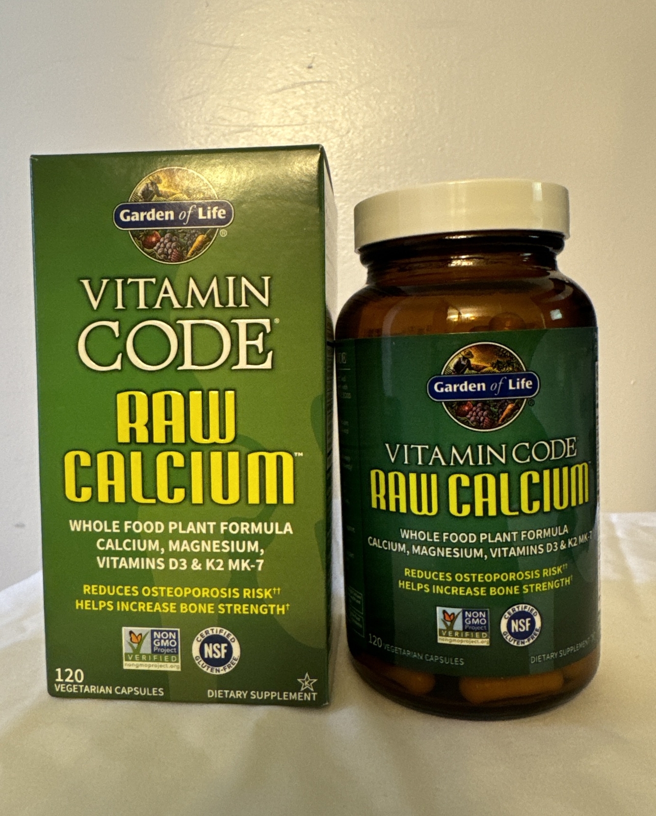 Garden of Life Vitamin Code Raw Calcium 120 UltraZorbe Vegetarian ...