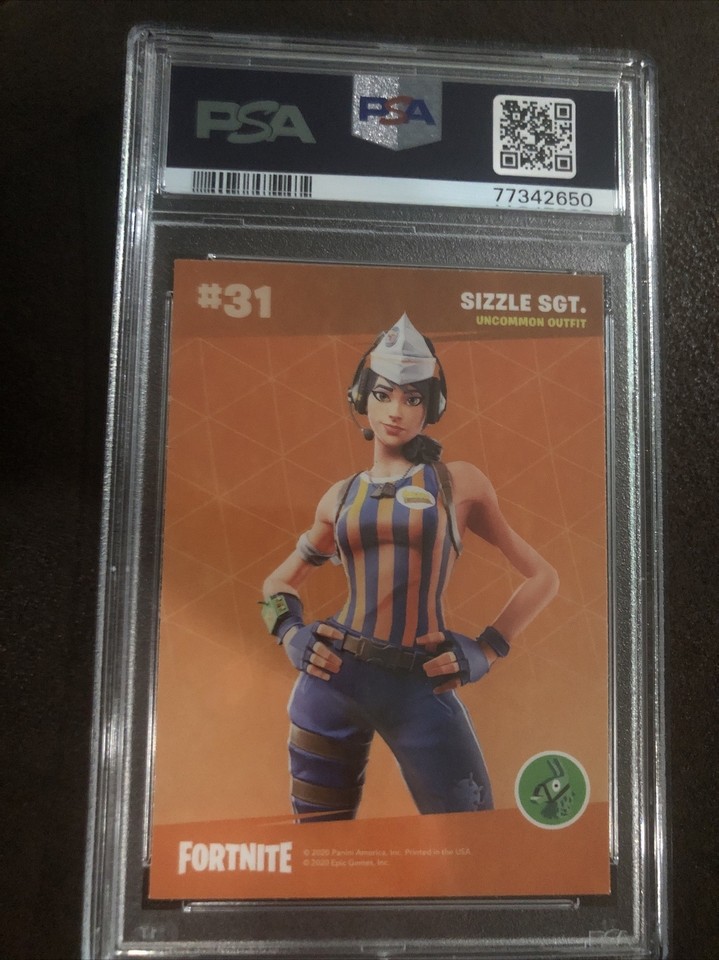 2020 Panini Fortnite USA Optichrome #31 Sizzle Sgt. PSA 9 Mint | eBay