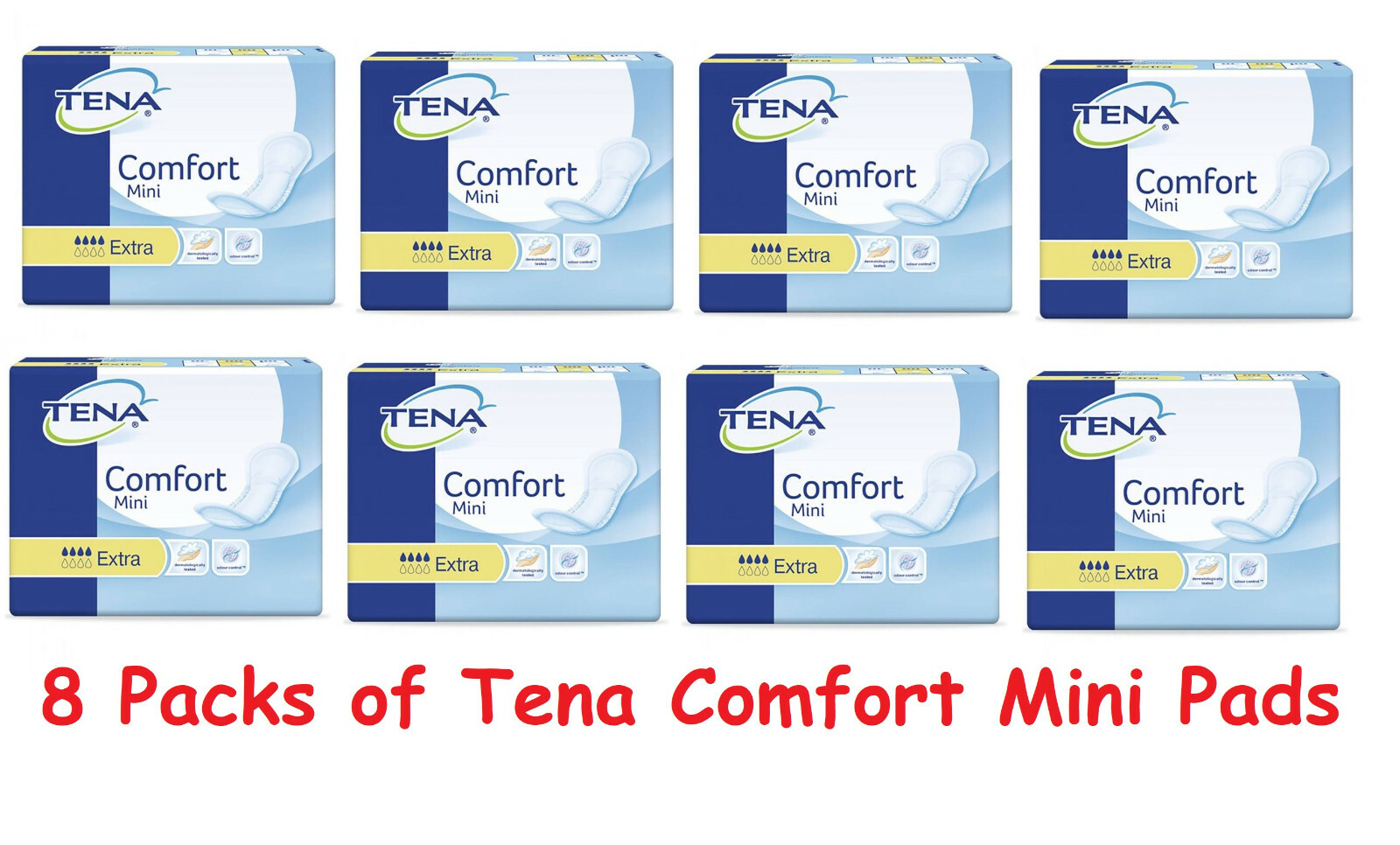 TENA Comfort Mini Extra Case Saver 8 Packs Of 28 Incontinence Aid Adult ...