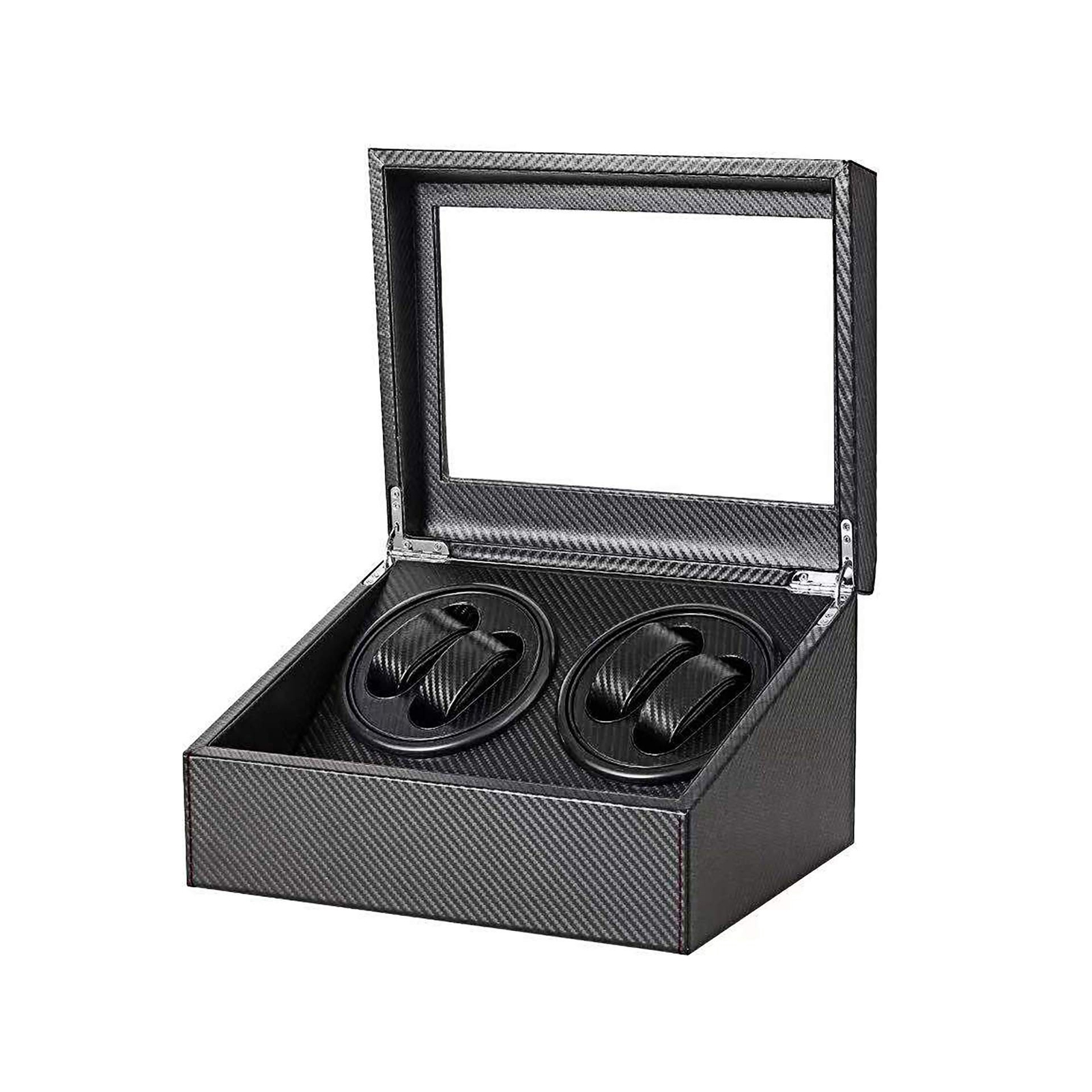Automatic Rotation Watch Winder 4+6 Carbon Fiber Watch Display Box Case ...