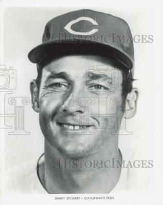 1970 Press Photo Cincinnati Reds baseball player Jimmy Stewart ...