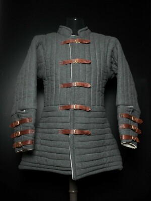 Medieval Gambeson Type Medieval Padded Armour Coat SCA Fighting Arming Jacket | eBay
