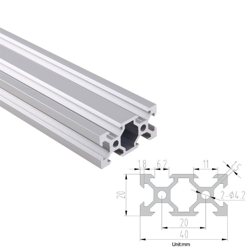 2020 3030 4040 2040 Extrusion Anodized T Slot / V Slot Linear Rail 300 ...