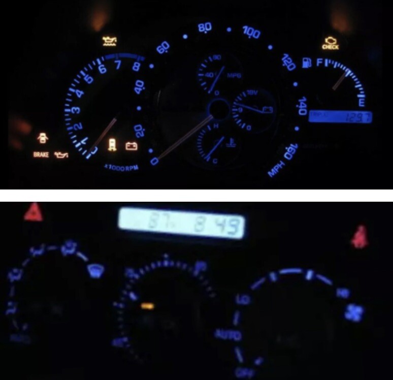 Blue Cluster Led/ Climate Control Combo Bulb Kit for Lexus IS300 2001 ...