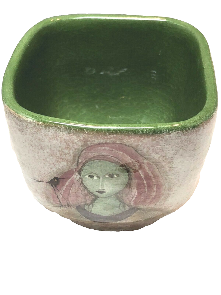 PILLIN Art Pottery Mid-Century Modern Vase Stylized Horse & Woman ...