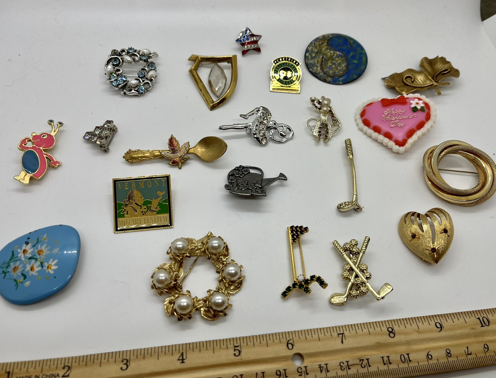 21 pc. Vtg/Modern Brooch Pin Lot Collection Variety M… - Gem